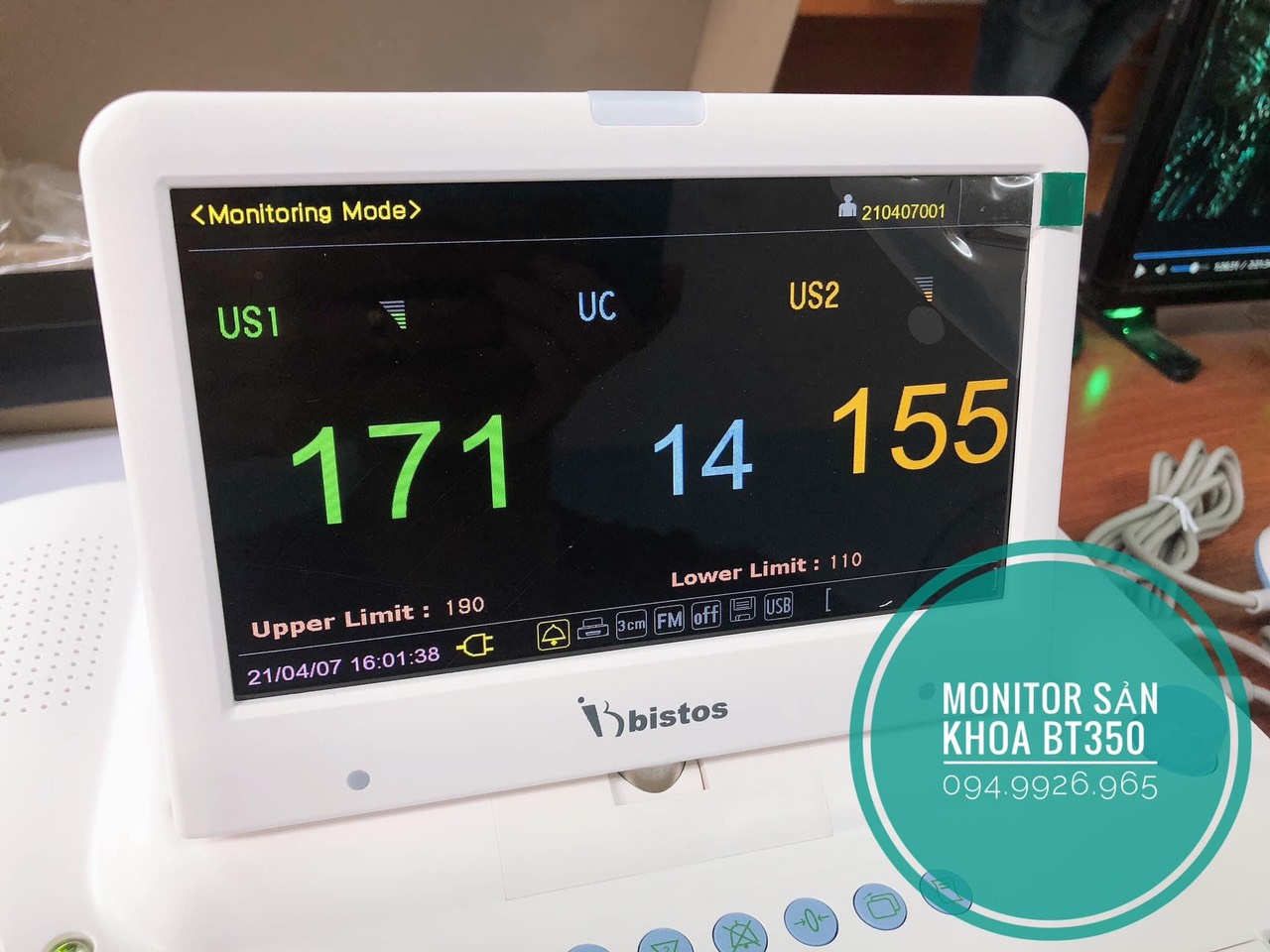 Monitor sản khoa Bistos BT-350E - Thiết bị đo song thai nhạy cao, chất ...